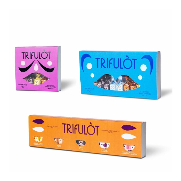 Tartuflanghe Trifulot sweet truffle boxes. Italian Food Awards USA 2024 ...